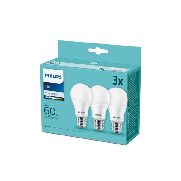 PHILIPS LED sijalica 8W (60W) A60 E27 CW FR ND 3PF/6 DISC