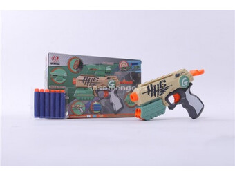 Igračka za decu plastični pištolj sa 6 blaster metaka ( 485761 )