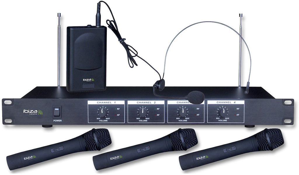 Ibiza VHF4 bežični mikrofonski sistem/komplet
