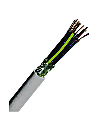 Signalni fleksibilni kabl YSLCY-JZ 25x 0,75 sivi
with copper braiding, 1 core green/yellow, other cores black with figures, drum 100m