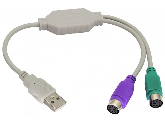 Adapter USB 2.0 muski na 2 x PS/2 zenski!