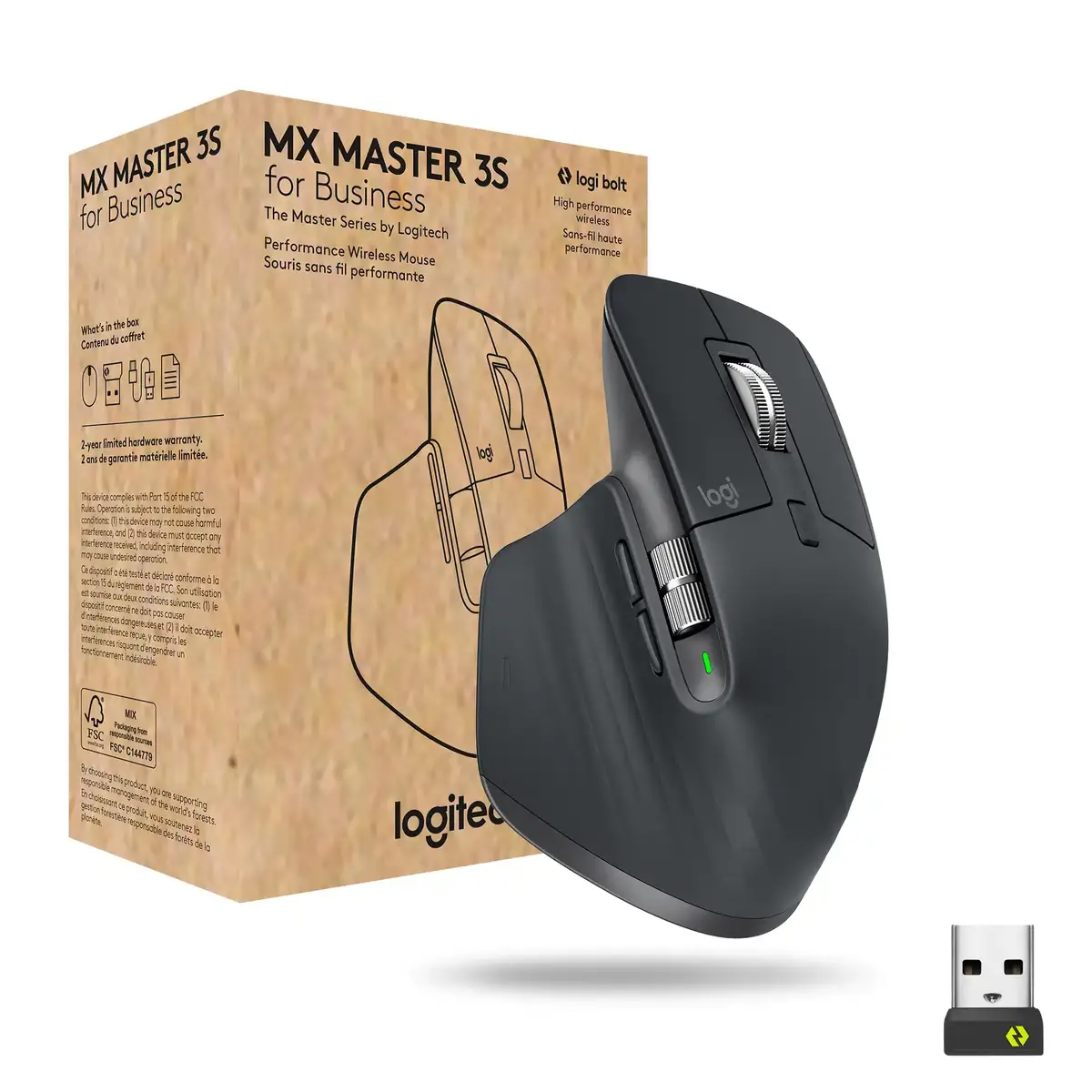 BEŽIČNI MIŠ LOGITECH MX MASTER 3S 8000DPI, GRAPHITE