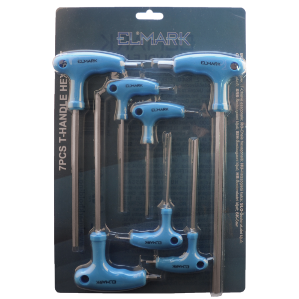 7PCS T-HANDLE HEX SET