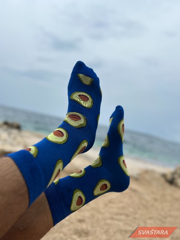 Šašave čarape avokado