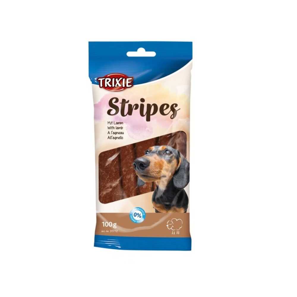 Trixie Stripes trake sa jagnjetinom 100g