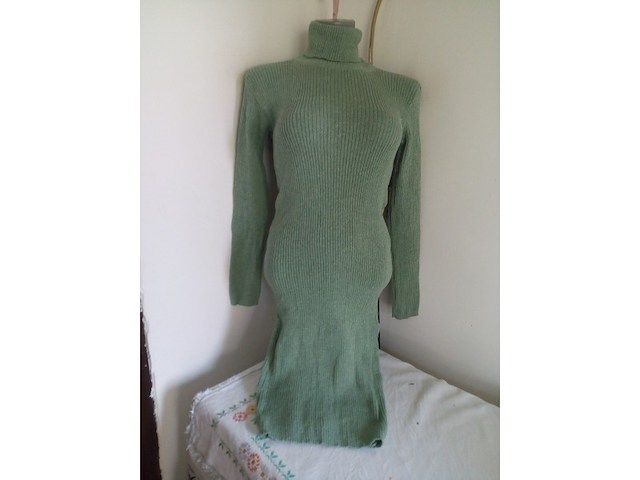 Nova zelena topla rolka haljina S/M