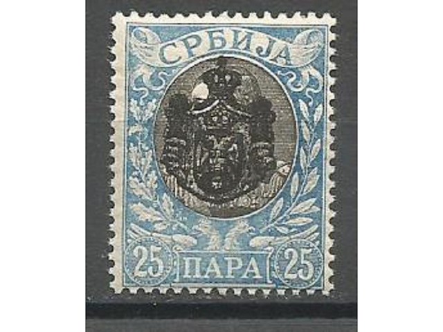 Srbija,Kralj Aleksandar 25 para 1903.,čisto