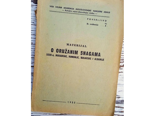 Materijal o oružanim snagama SSSR-a,Mađarske,Rumunije..