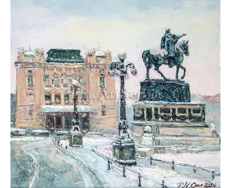 Spomenik knezu Mihailu i Narodno pozorište - Olja Nikonova