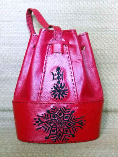 Kozna torba handmade Maroko - unikat 2500din