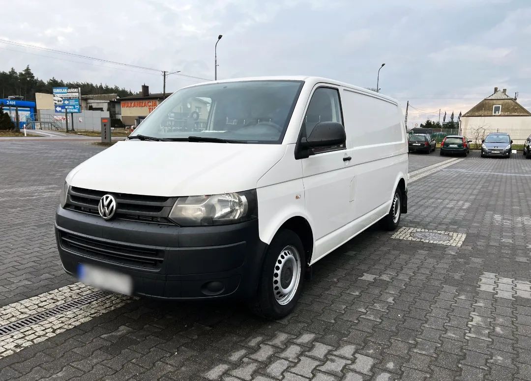 Volkswagen Transporter T5 Bankowóz Blaszak Long Salon PL, Jeden Właściciel minibus furgon