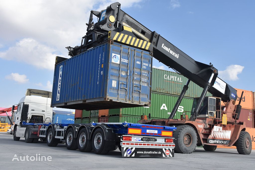 Nova Donat Heavy Duty - 4 axle poluprikolica za prevoz kontejnera