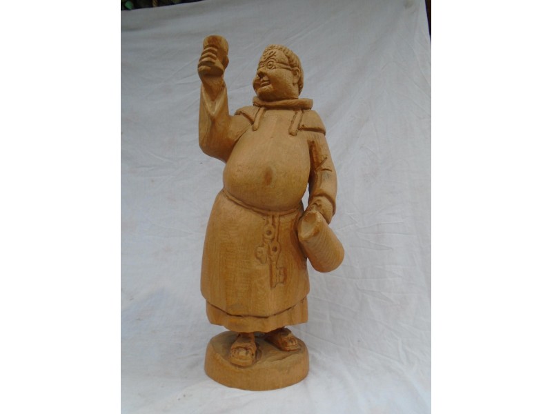 Drvena figura Fratar visine 51 cm