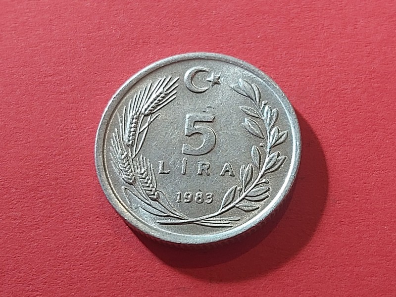 Turska - 5 lira 1983 god