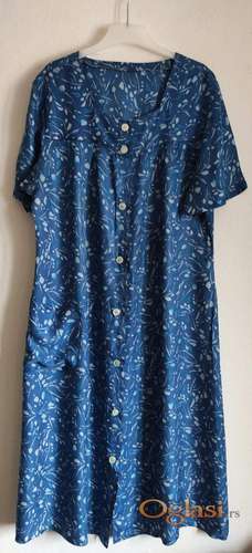 Vintage haljina u plavim nijansama