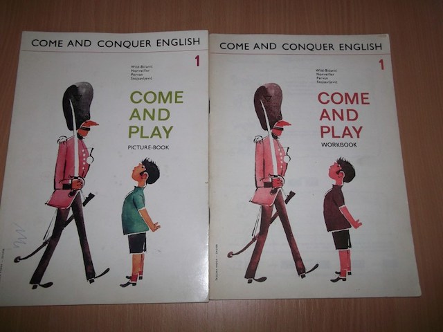 Engleski `Come and play 1` - 2 knjige - NOVE