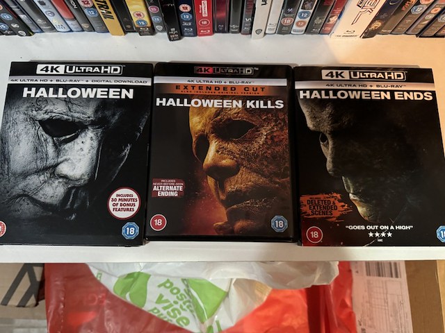 Halloween trilogy 4k UHD plus blu ray