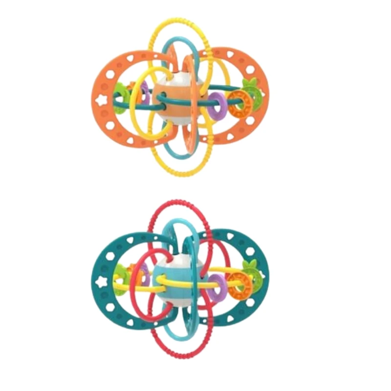 BBO Toys igračka za bebe Lopta - Glodalica sa prstenovima, 0m+