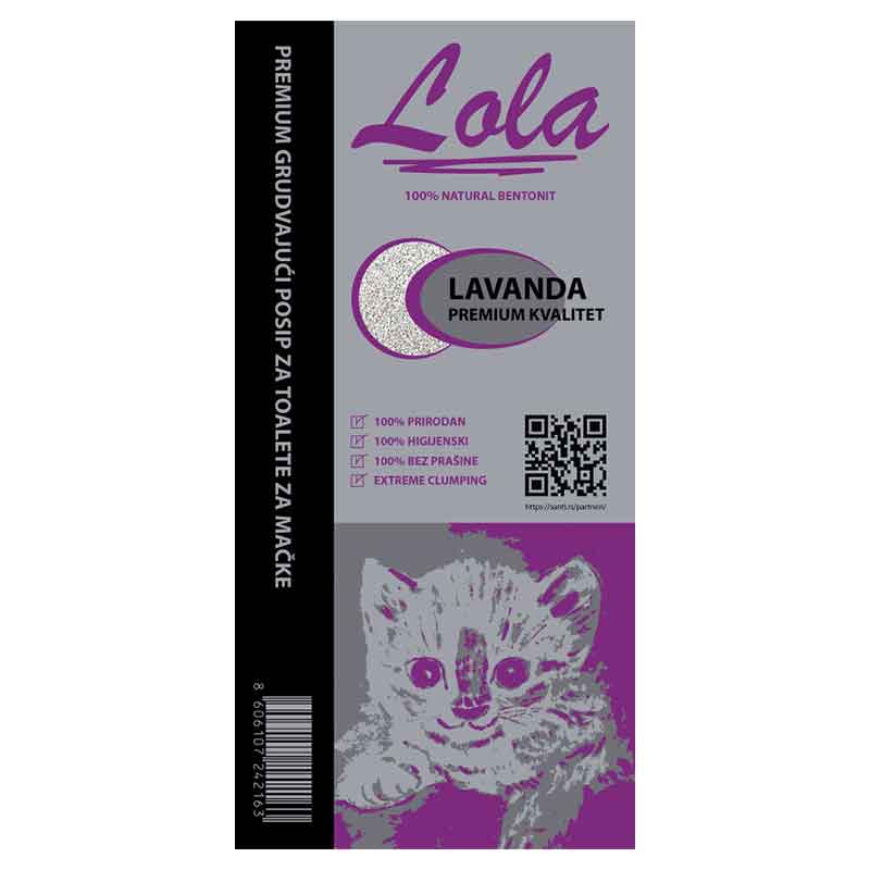Lola grudvajući posip Lavanda, 5 kg