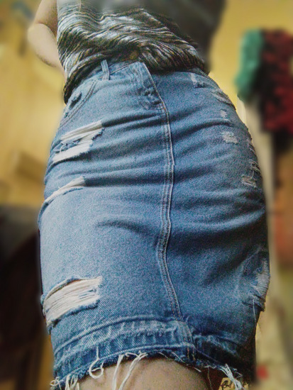 ZARA texas midi suknja