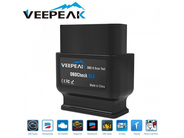 Veepeak OBDCheck BLE OBD2 Bluetooth 4.0 iOS i Android