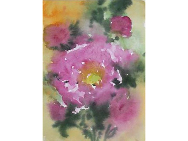 Cvetni akvarel- 14x19cm