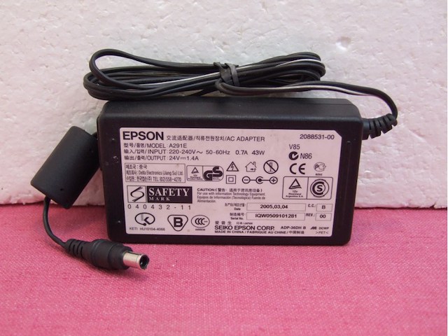 Epson A291E adapter 24V 1.4A ORIGINAL iglica+GARANCIJA!