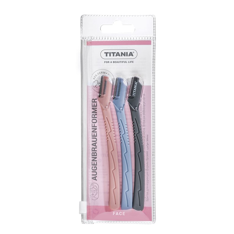 TITANIA® Trimer za oblikovanje obrva, 3 kom