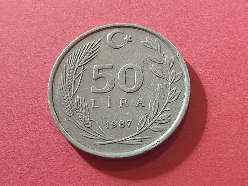 Turska - 50 lira 1987 god