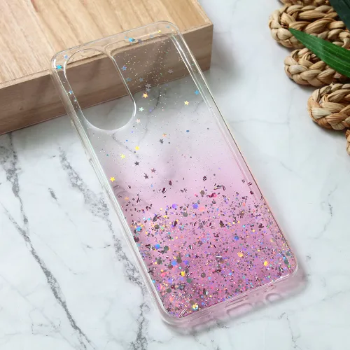 Silikonska futrola - maska Glitter za Huawei Honor X7 roze