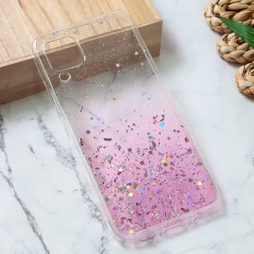 Silikonska futrola - maska Glitter za Huawei P40 Lite roze