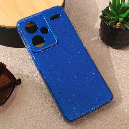 Futrola - maska Sparkle Dust za Xiaomi Redmi Note 13 Pro Plus tamno plava