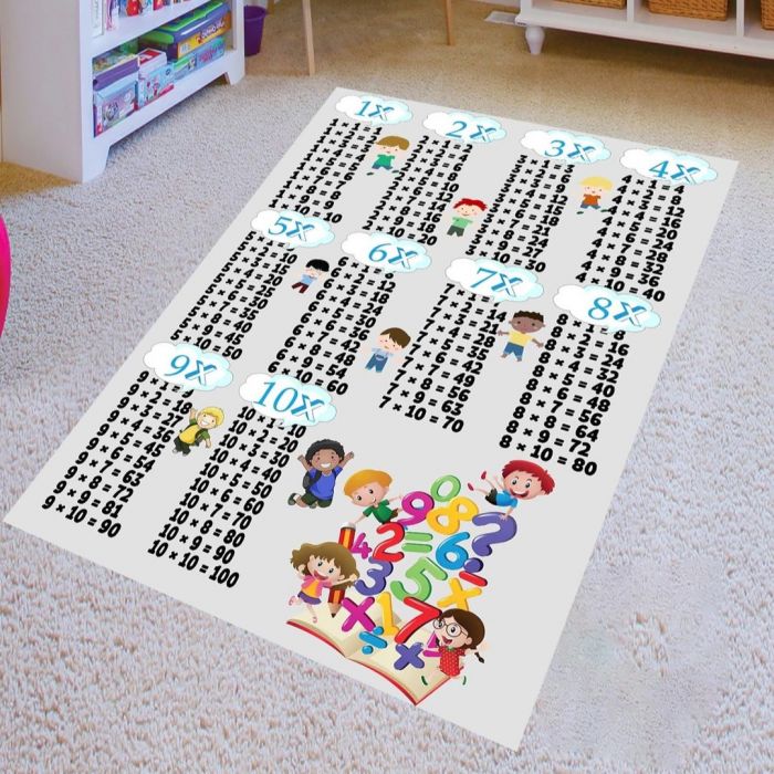Tepih za dečiju sobu 120x180 cm - Tablica množenja C-108