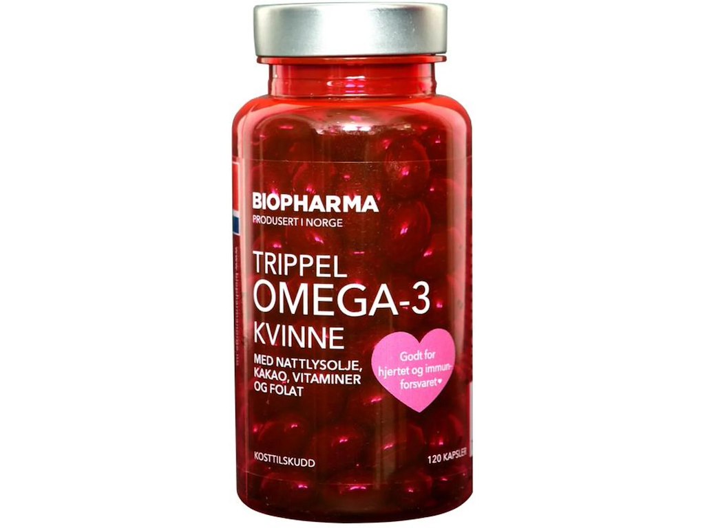 Biopharma Norveške omega 3 kapsule za žene 120kom