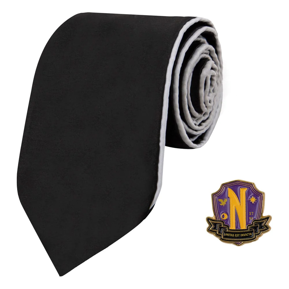 Wednesday - Nevermore Deluxe Necktie & Pin