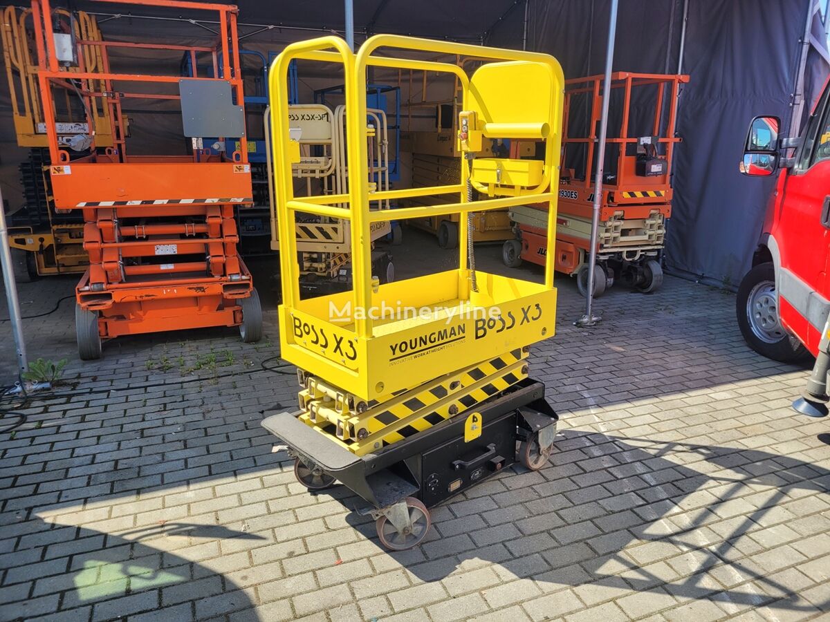 Youngman BOSS X3 - 4,5 m push around electric scissor lift mini jlg genie makazasta platforma