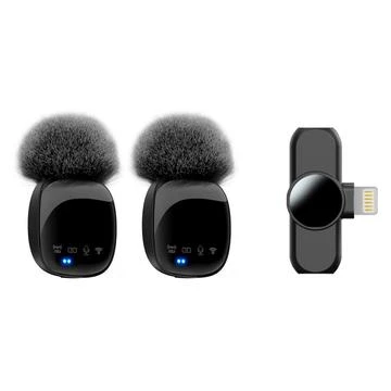 LIPPA PRO WIRELESS MICROPHONE WITH LIGHTNING CONNECTOR - 2 PCS. - BLACK