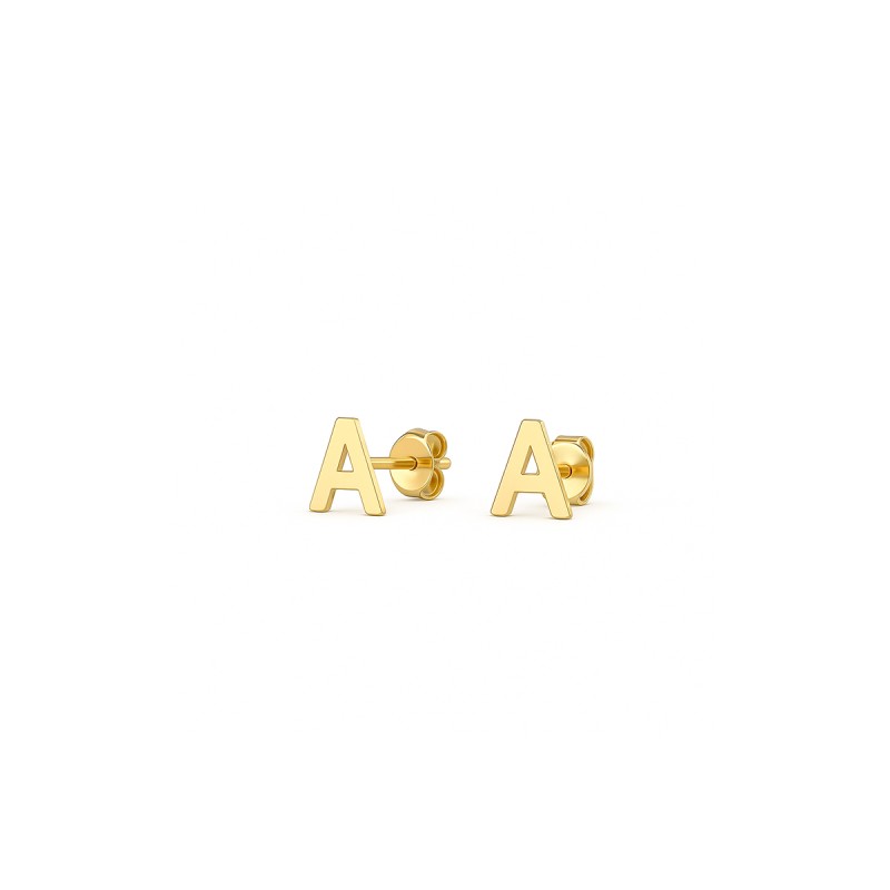 Earrings mini mini letter A