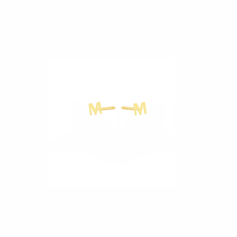 Earrings mini mini letter M