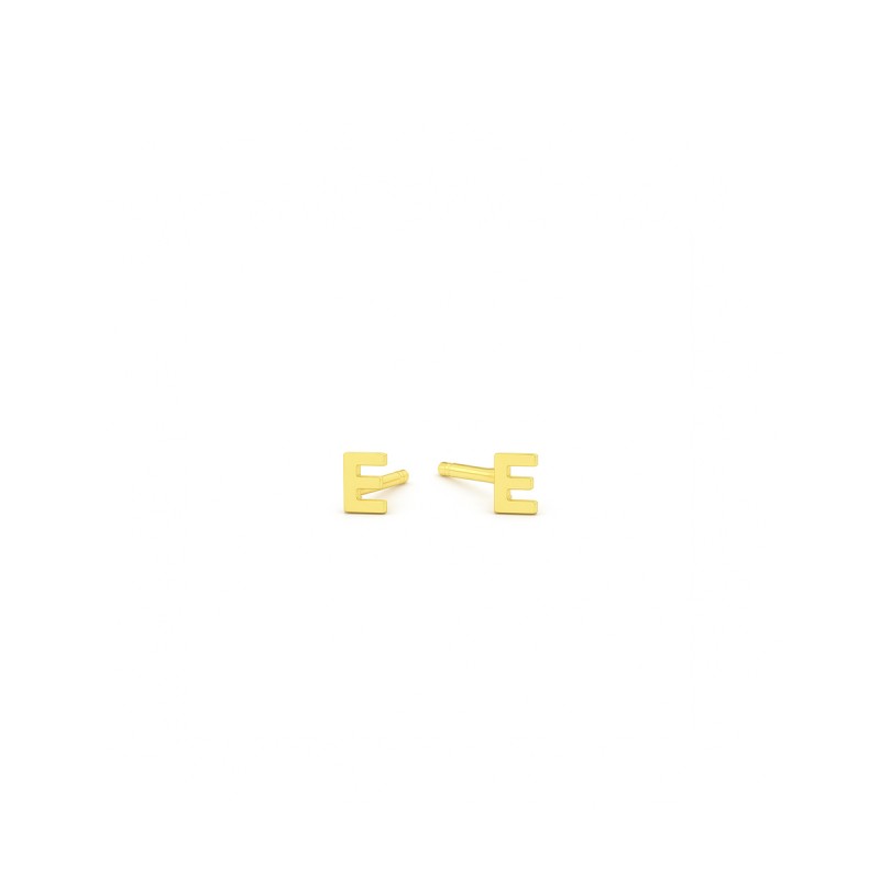 Earrings mini mini letter E