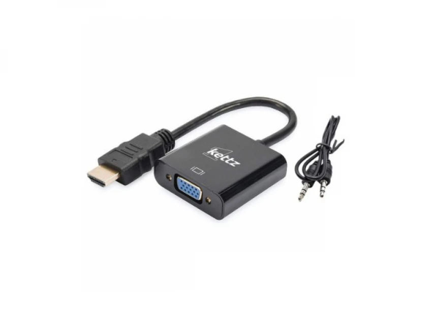 Adapter Kettz HV-5500 HDMI -VGA + audio