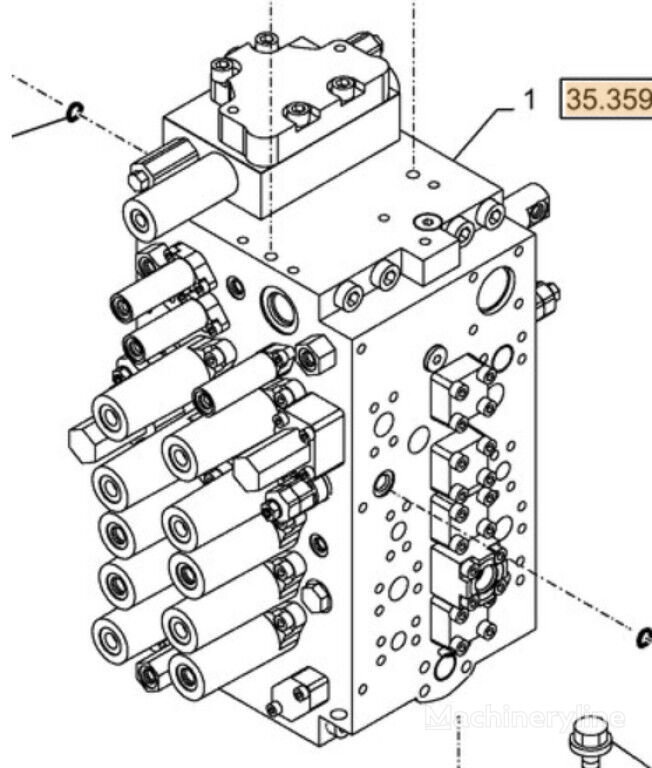 Case KRJ40890 hidraulični razvodnik za Case CX230D CX240D bagera