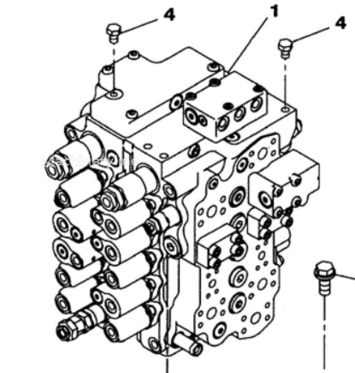 Case KSJ16792 hidraulični razvodnik za Case CX350C CX370C bagera