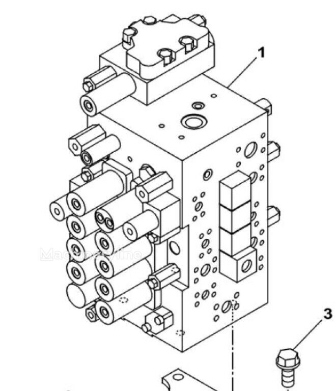 Case KRJ16012 hidraulični razvodnik za Case CX210B CX220B bagera