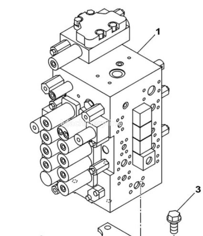 Case KRJ16010 hidraulični razvodnik za CX210B CX220B bagera