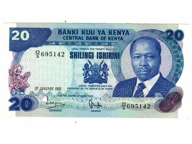 Kenija 20 shilingi 1981 UNC