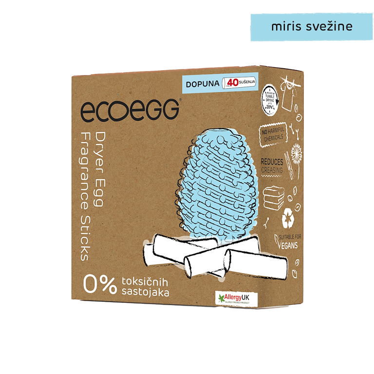 ECOEGG 3u1 dopuna za eko-jaja za sušilicu, Miris svežine-40 sušenja