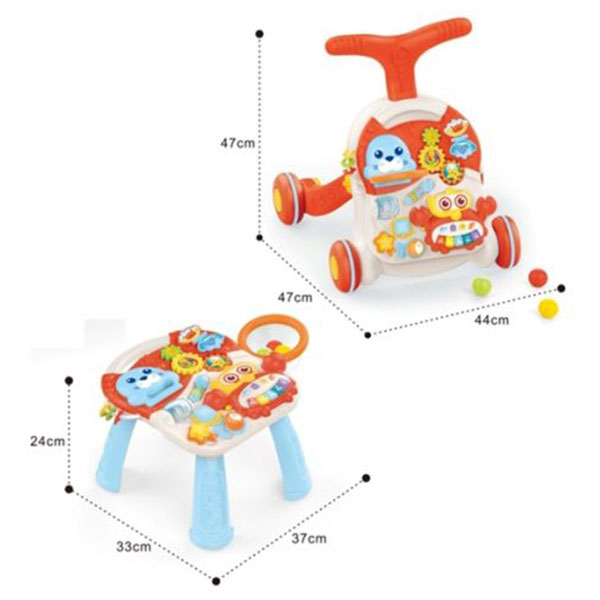 BBO Toys 2u1 Guralica i sto sa aktivnostima 12m+ HE0829