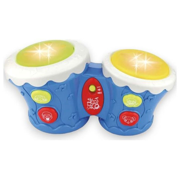 BBO Toys muzička igračka bubanj - Blue 18m+ HE0505