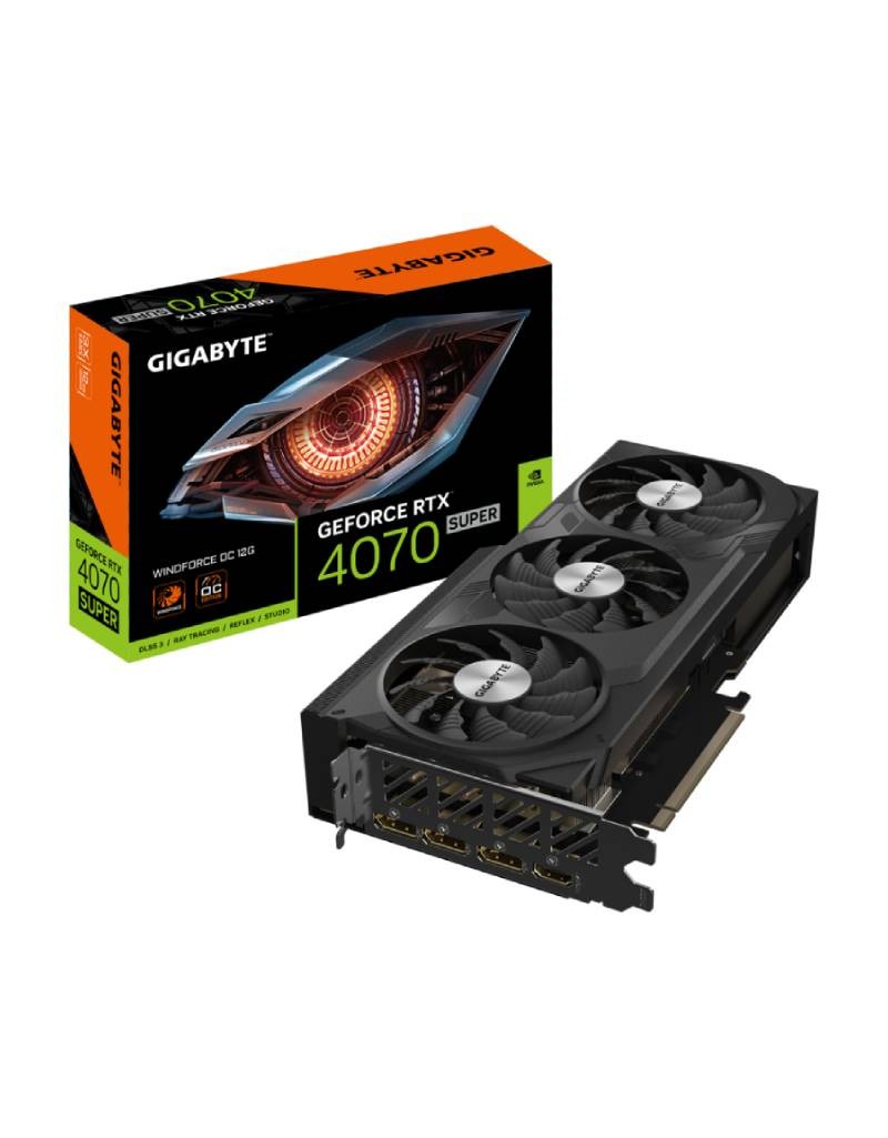 GIGABYTE nVidia GeForce RTX 4070 SUPER 12GB 192bit GV-N407SWF3OC-12GD